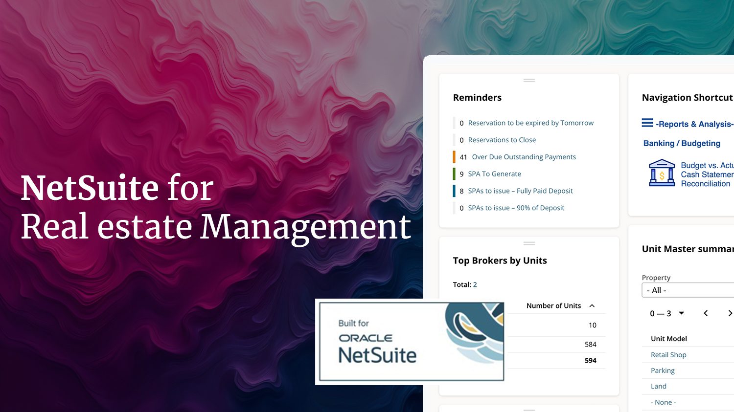 The Best NetSuite Real Estate Management Solution